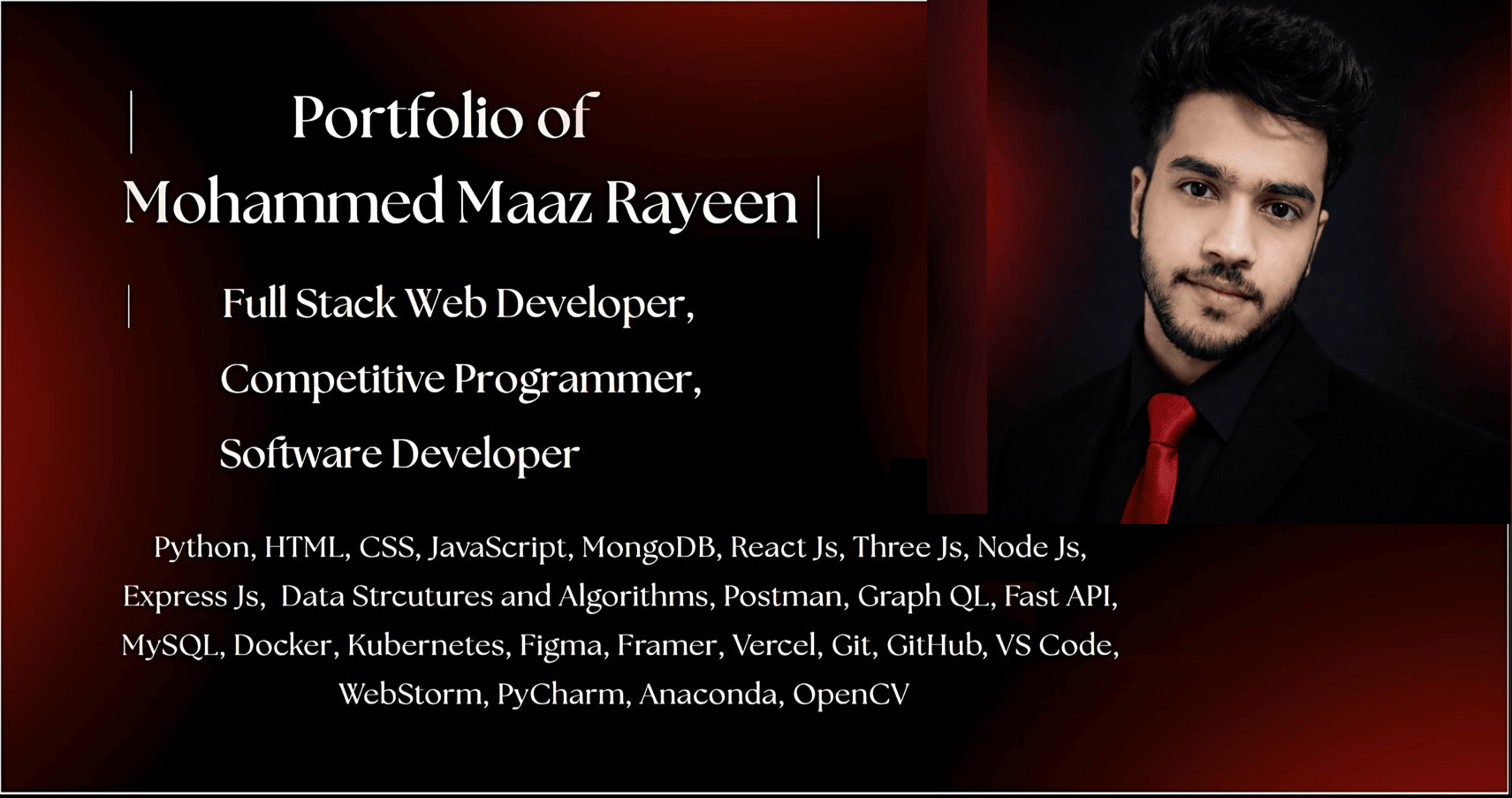 Mohammed Maaz Rayeen – Fullstack Web Developer | maazverse.com